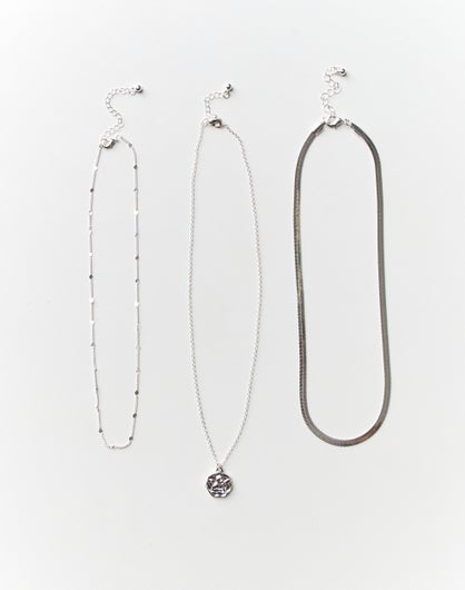 Triple Necklace Pack in Silver | Glassons