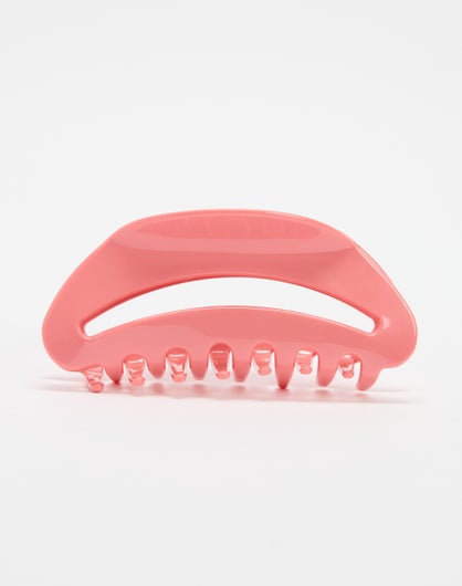 Large Curved Claw Clip in Kinda Koral | Glassons AU