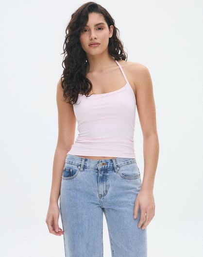 Tie Halter Top in Romance Rose | Glassons