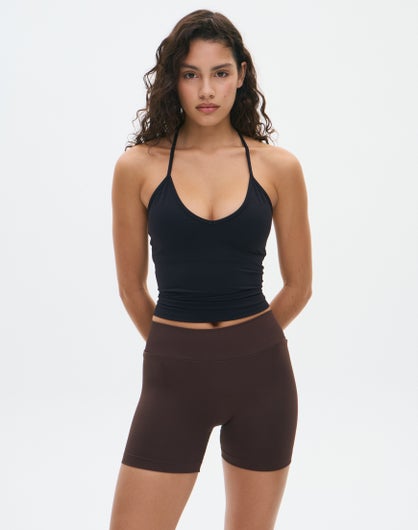 Active T-back Top in Black | Glassons AU