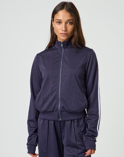 Sports Track Jacket in Navy Night/white | Glassons
