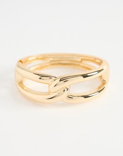 Twist Statement Bangle in Gold | Glassons SG