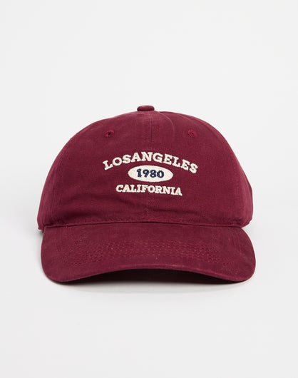 Embroidered Cap in Cherry X La | Glassons AU