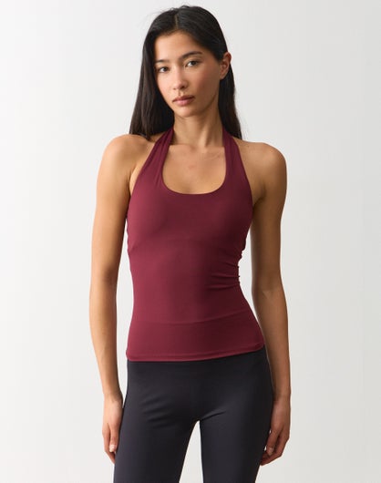 Active Halter Top in Sangria Sunset | Glassons AU