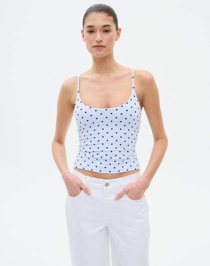 Print Supersoft Scoop Neck Cami Top in Western Maria | Glassons