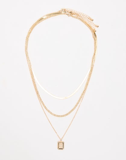 Layered Chain Necklace Pack in Gold | Glassons US
