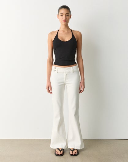 Low Rise Bootleg Jean in Milk | Glassons US