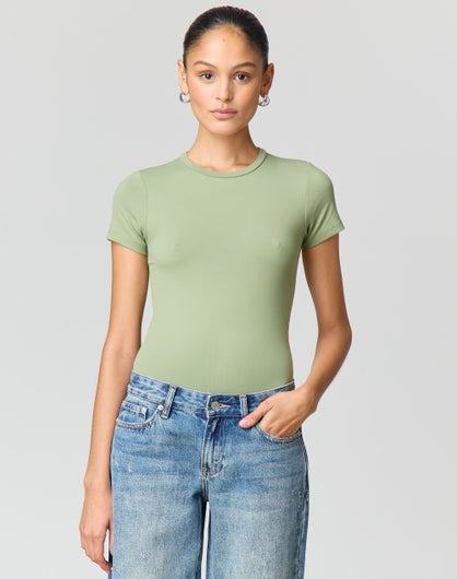 Supersoft Longline Tee in Car Key | Glassons