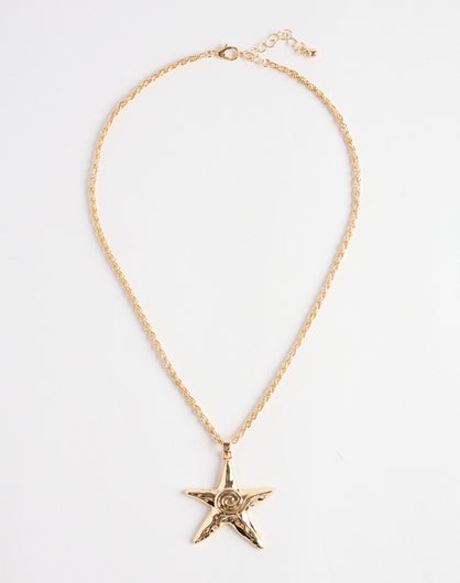 Starfish Pendant Necklace in Gold | Glassons