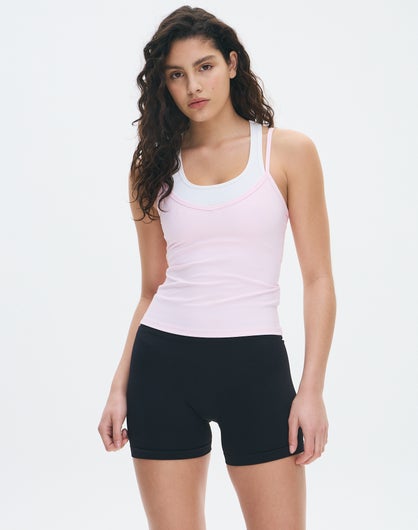 Layered Active Top in Crystal Candy X Milk | Glassons AU