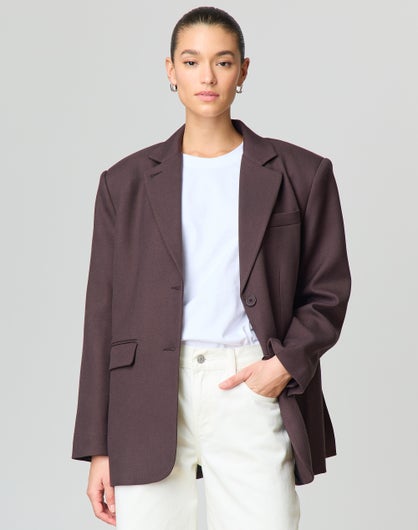 Boxy Oversized Blazer in Fudge Fantasy | Glassons AU