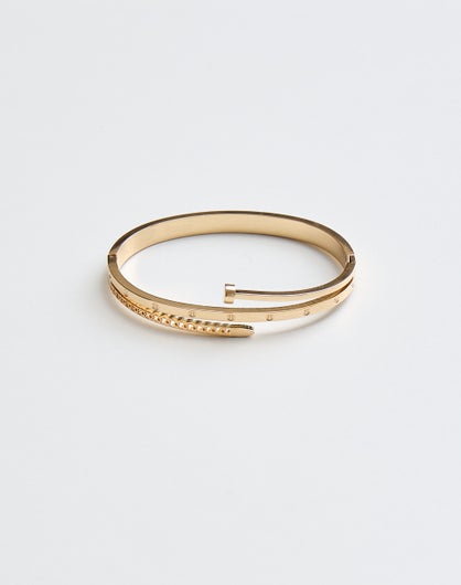 Plated Screw Bangle in Gold | Glassons US