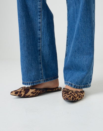 Pointed Toe Mule in Leopard | Glassons AU