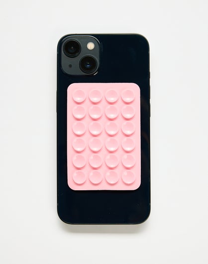 Suction Phone Sticker in Baby Pink | Glassons