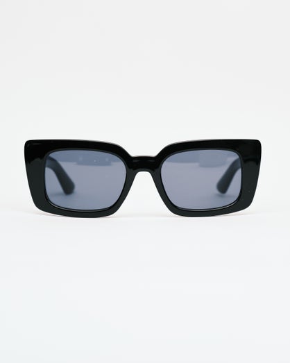Oversized Rectangle Sunglasses in Black | Glassons